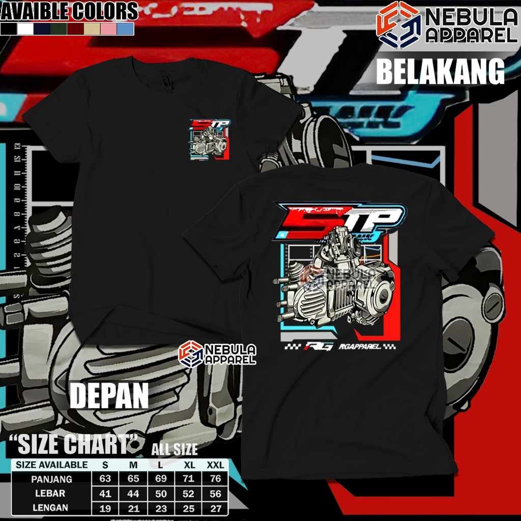 Jual T-SHIRT 5TP GANK/KAOS JUPITER,VEGA/KAOS MOTOR | Shopee Indonesia
