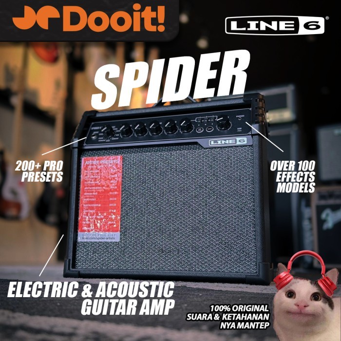 Jual LINE 6 / LINE6 SPIDER V20 MKii MK2 Ampli Gitar Elektrik Electric ...