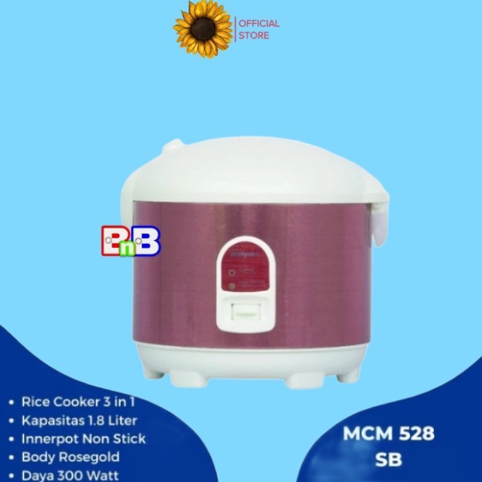 Jual Miyako MCM 528 SB Rice Cooker Magic Com 3 in 1 1.8 Liter | Shopee ...