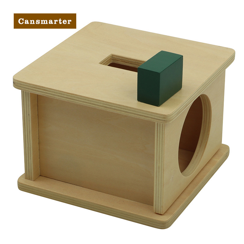 Jual Montessori Wooden Toy Imbucare Box With Rectangular Prism Sensory ...