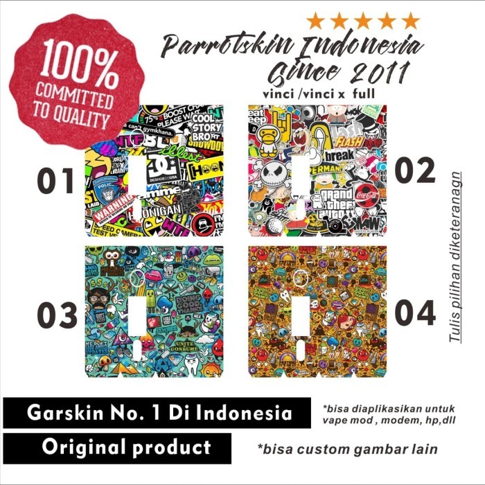 Jual Garskin skin Vinci 40w vinci r Full body doodle bomb Edition ...
