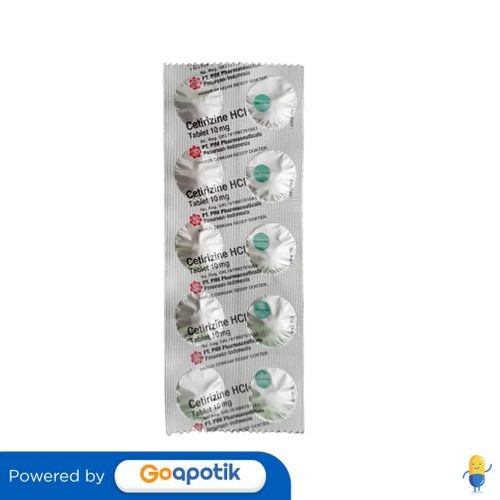 Jual Cetirizine Hcl Pim 10 Mg Strip 10 Tablet | Shopee Indonesia