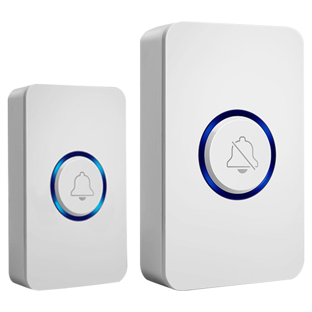Jual Wireless Doorbell Classroom Door Bell Kit 4 Volume Level Button ...