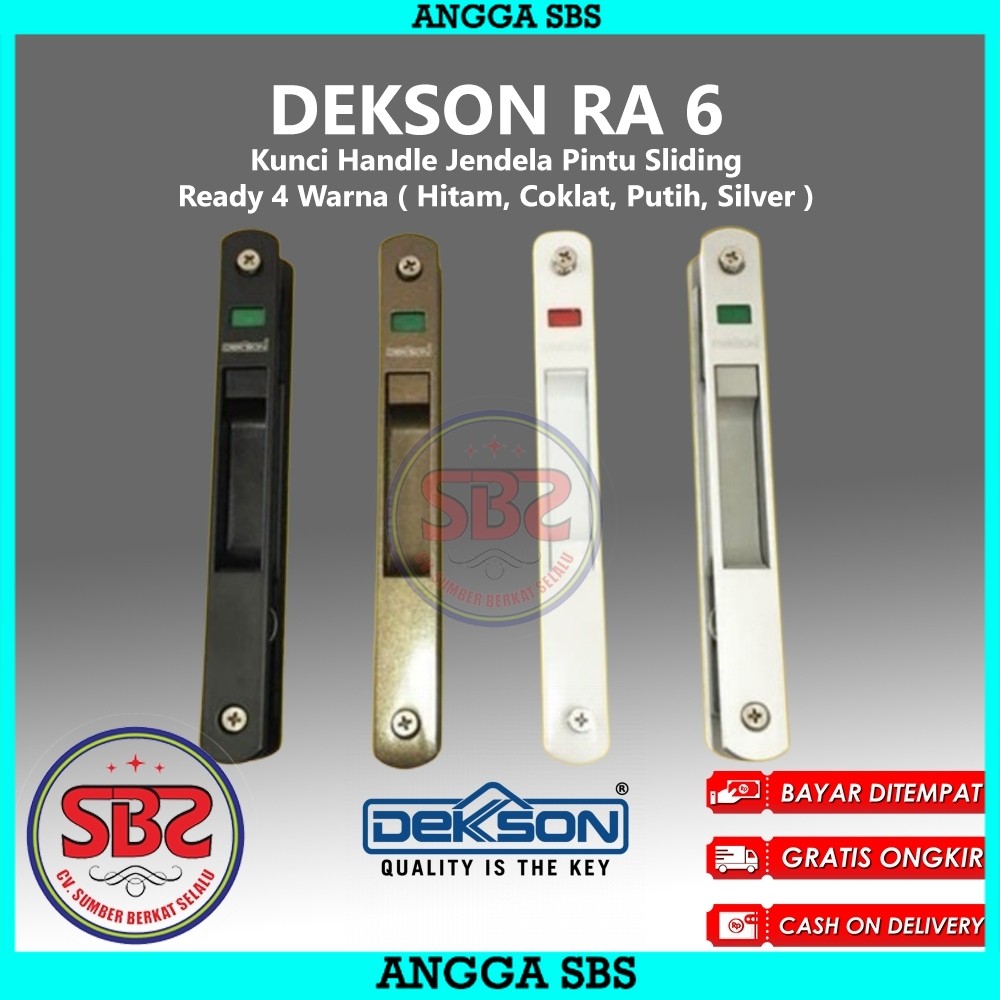Jual DEKSON Kunci Pintu Sliding Geser Tanam Oval Dekkson RA 6/ Kunci ...