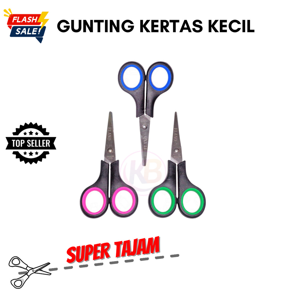 Jual Gunting kertas / Gunting super tajam / Gunting kecil prakarya dan ...
