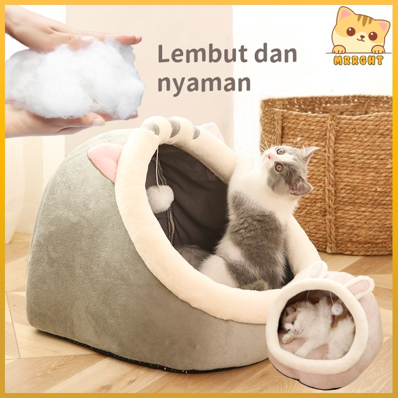 Jual Tempat Kucing/Rumah Kucing/Tempat Tidur Kucing Kantong Hangat Dan ...