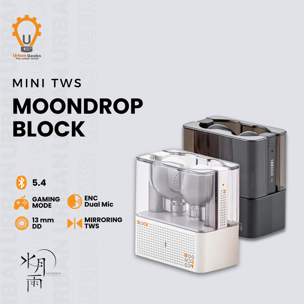Jual Moondrop Block Bluetooth True Wireless TWS Flat-head Earbuds ...