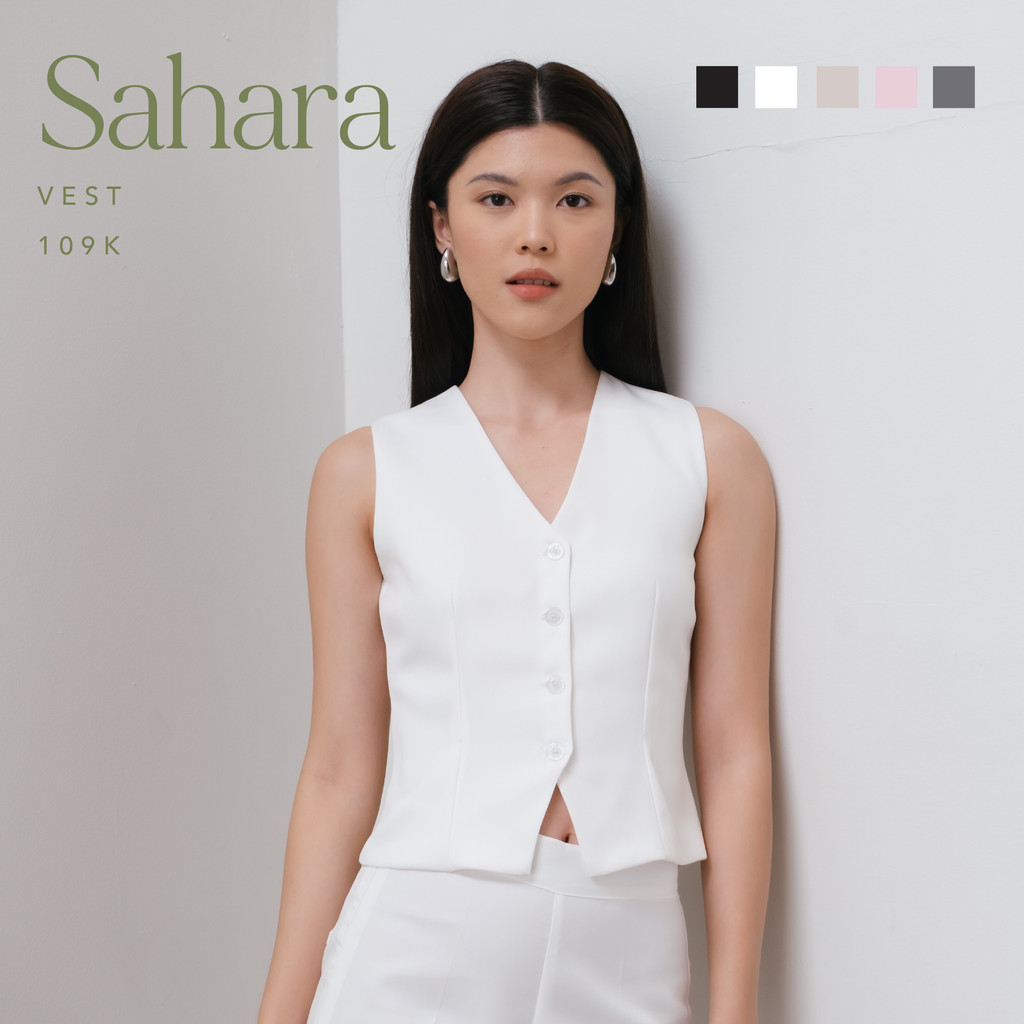Jual Sahara Vest -- Ocha Wear | Premium Basic Formal Top | Atasan ...
