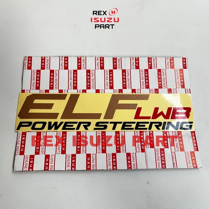 Jual Emblem sticker decal Isuzu ELF power steering ORI Isuzu | Shopee ...