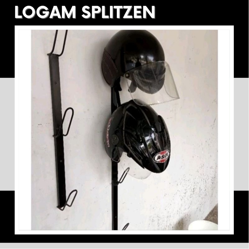 Jual ( 3 susun ) RAK HELM / GANTUNGAN HELM DINDING / GANTUNGAN HELM ...