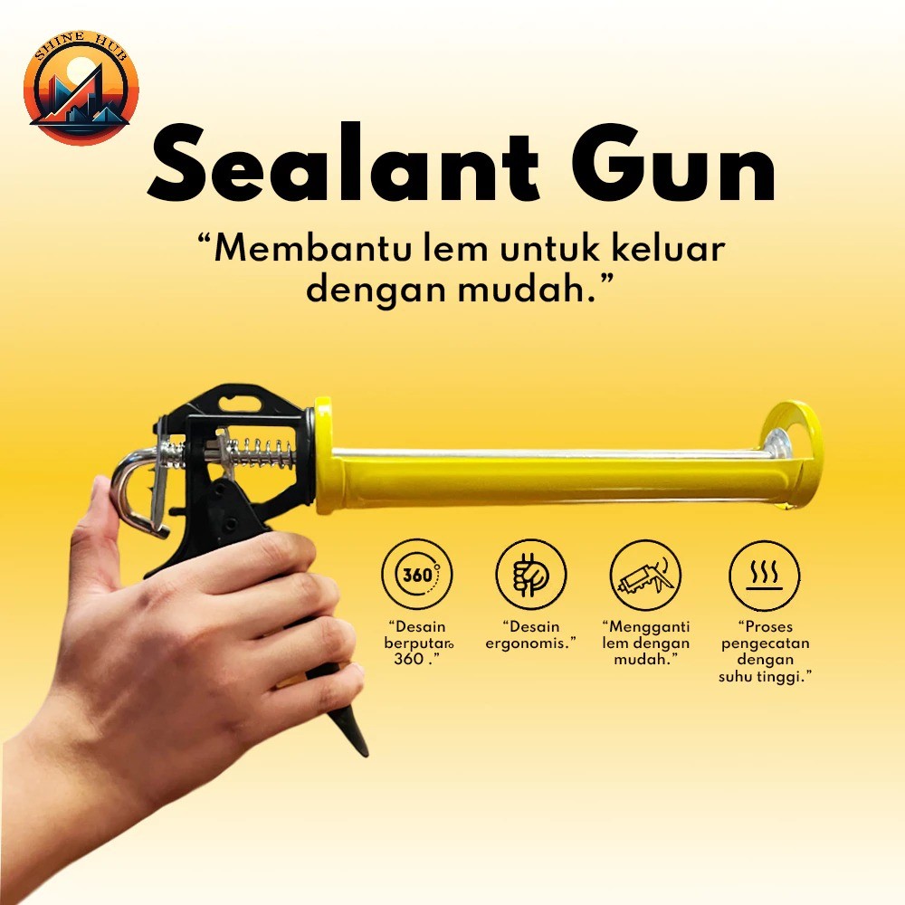 Jual Alat Tembak Lem Sealant Lem Silikon Lem Kaca / Alat Tembak Lem ...