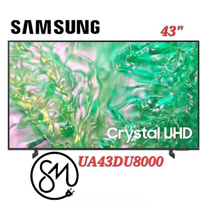 Jual LED TV Samsung UA43DU8000KXXD 43 inch Crystal UHD 4K 43DU8000 Smart | Shopee Indonesia