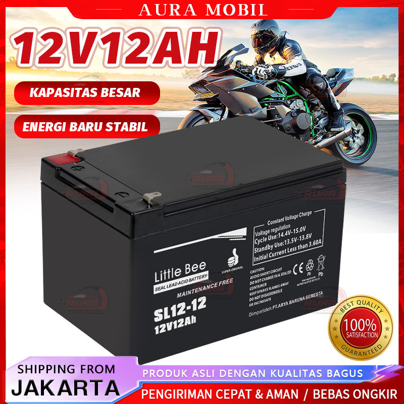 Jual Aki Kering Sprayer Elektrik 12V 12AH / 12V 8AH Baterai Alat Semprot Hama/aki Kering Selis ...