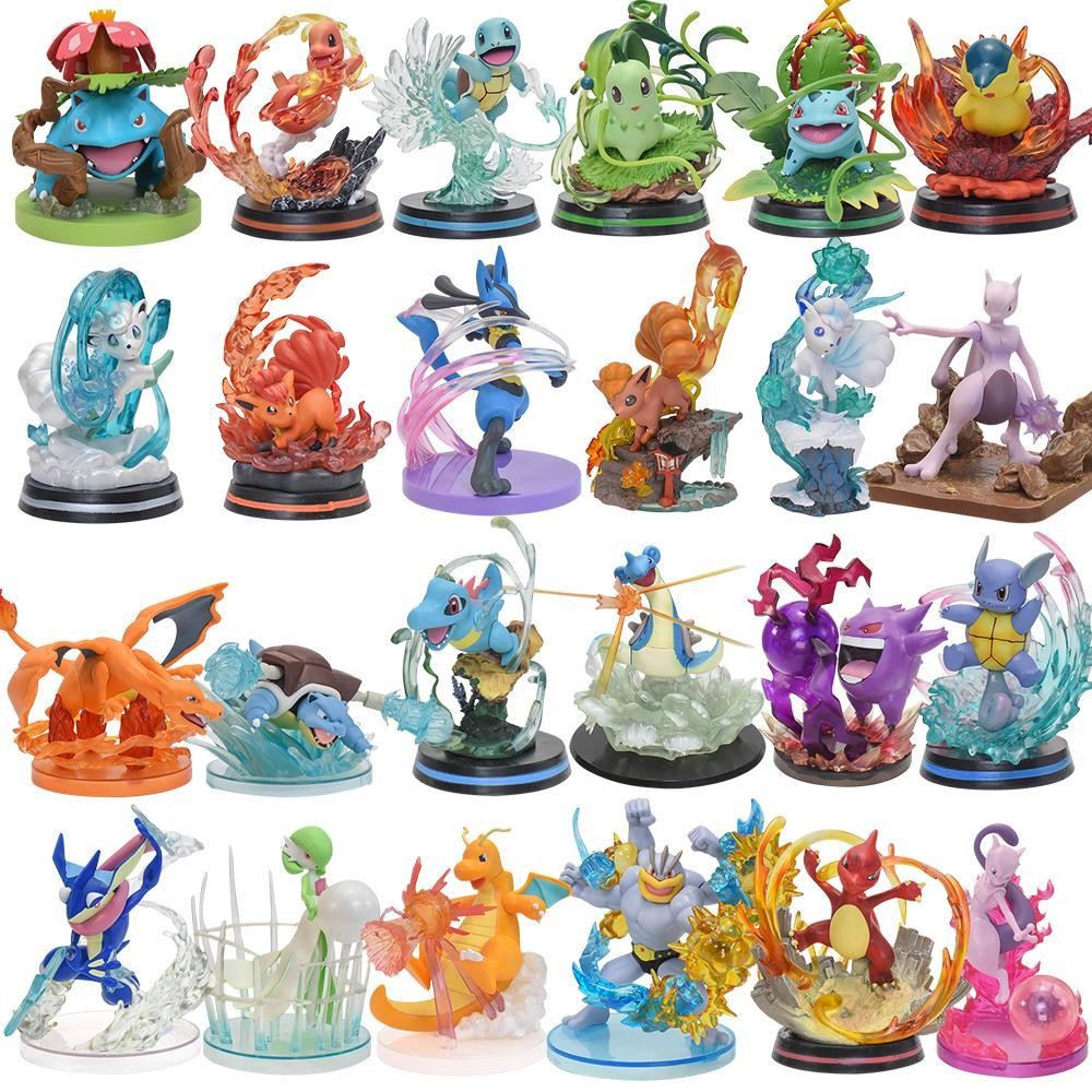 Jual 37 Styles Pokemon Figure Gengar Charizard Lucario Alolan Vulpix ...