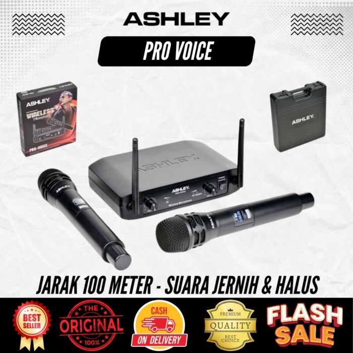 Jual Mic Wireless Ashley Pro Voice Original Produk Original Produk ...