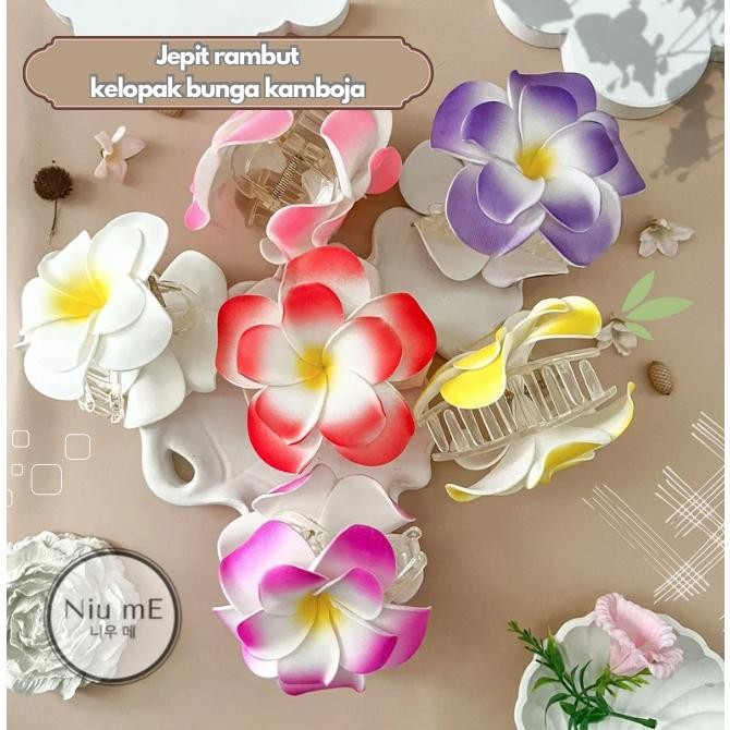 Jual Jepit Rambut Bunga Kamboja Plumeria Kamboja Artificial Khas Bali ...