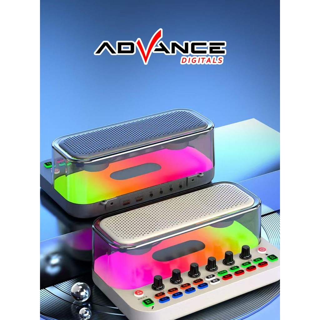 Jual 【COD】Advance AS-220 Sound Card Speaker Lampu Karaoke Lengkap ...
