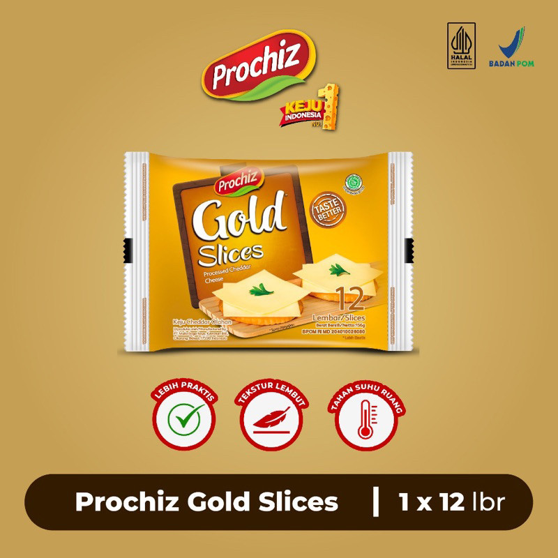 Jual Unicorn - PROCHIZ Gold Keju Slice 12 slice | Shopee Indonesia