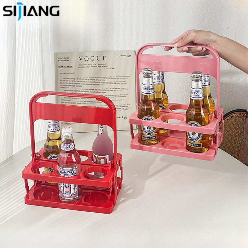 Jual SIJIANG 6 Botol Rak Bir & Wine Lipat - Keranjang Penyimpanan Botol ...