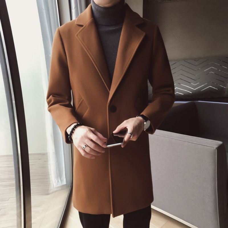 Jual Jaket Long Coat Blazer Pria Korea Style / blazer pria casual ...