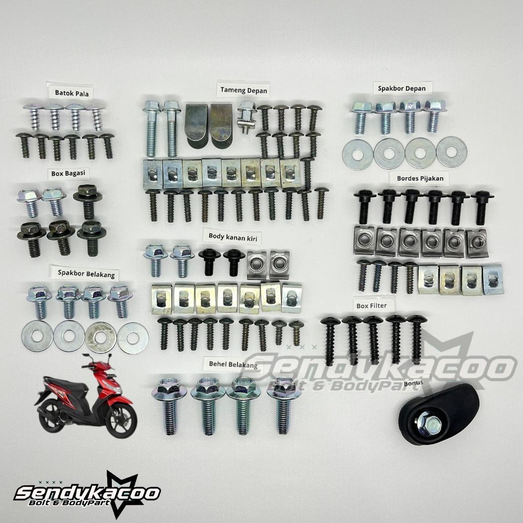 Jual Baut Beat Karbu Full Set / Baut Honda Beat Karbu Full Body ...