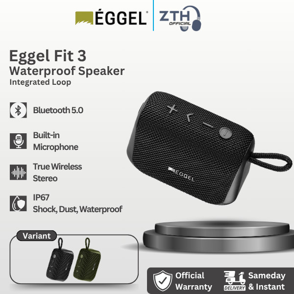 Jual Eggel Fit 3 Waterproof Portable Bluetooth Speaker | Shopee Indonesia