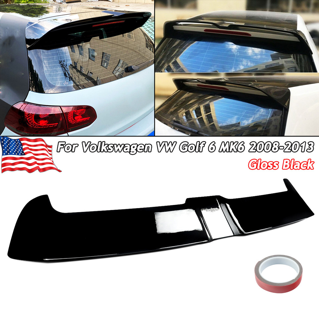 Jual Rear Spoiler Wing for VW Golf 6 MK6 GTI R 2008-13 Gloss Black Car ...