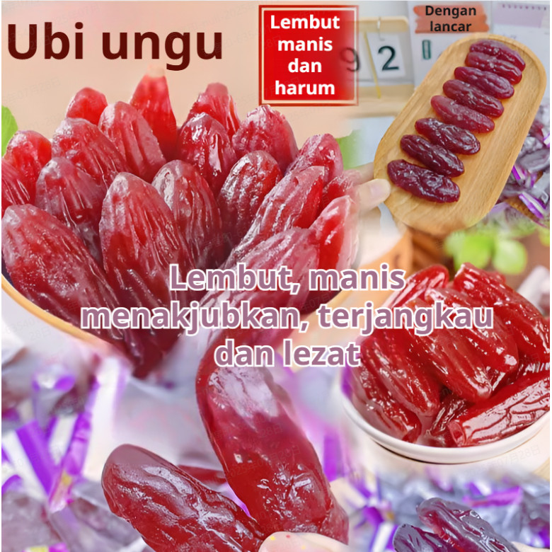 Jual Ubi Jalar Ungu Kering Rendah Gula/Makanan Ringan Ubi Jalar Kering ...