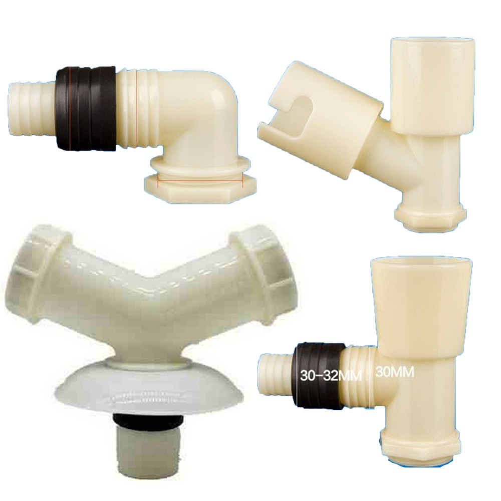 Jual 1 PC Washing Machine Floor Drain Joint Double Purpose Pipe ...