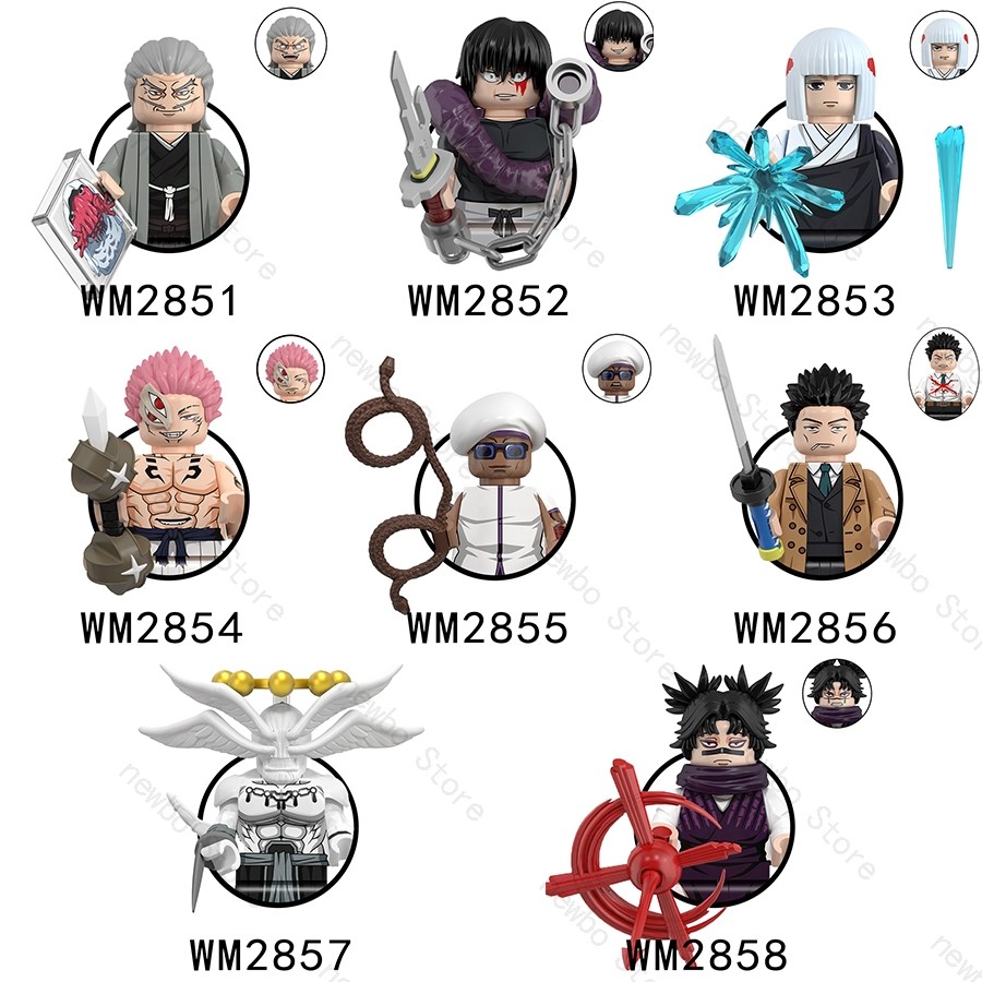 Jual WM6202 Anime Cartoon JJK Building Blocks Gojo Satoru Ryomen Sukuna ...