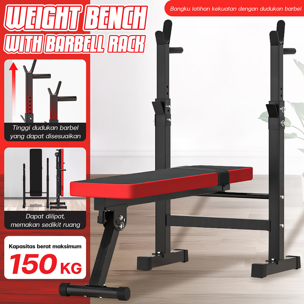 Jual Bench Press Besa Adjustable Multi Gym Weight Bench Barbell Alat ...
