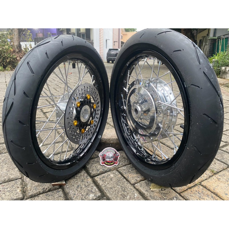 Jual SEPAKET VELG MOTOR RING 14 PLUS BAN HONDA BEAT SCOOPY VARIO 110 ...