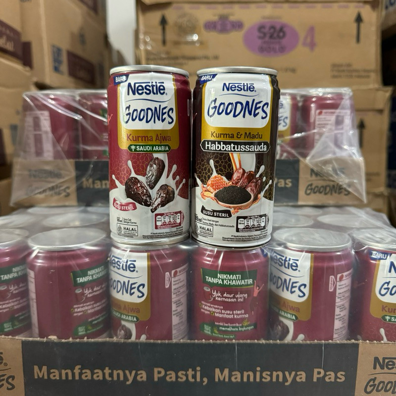Jual Susu Steril 1 Karton (30 Pcs) Nestle Goodnes Kurma Azwa Dan ...