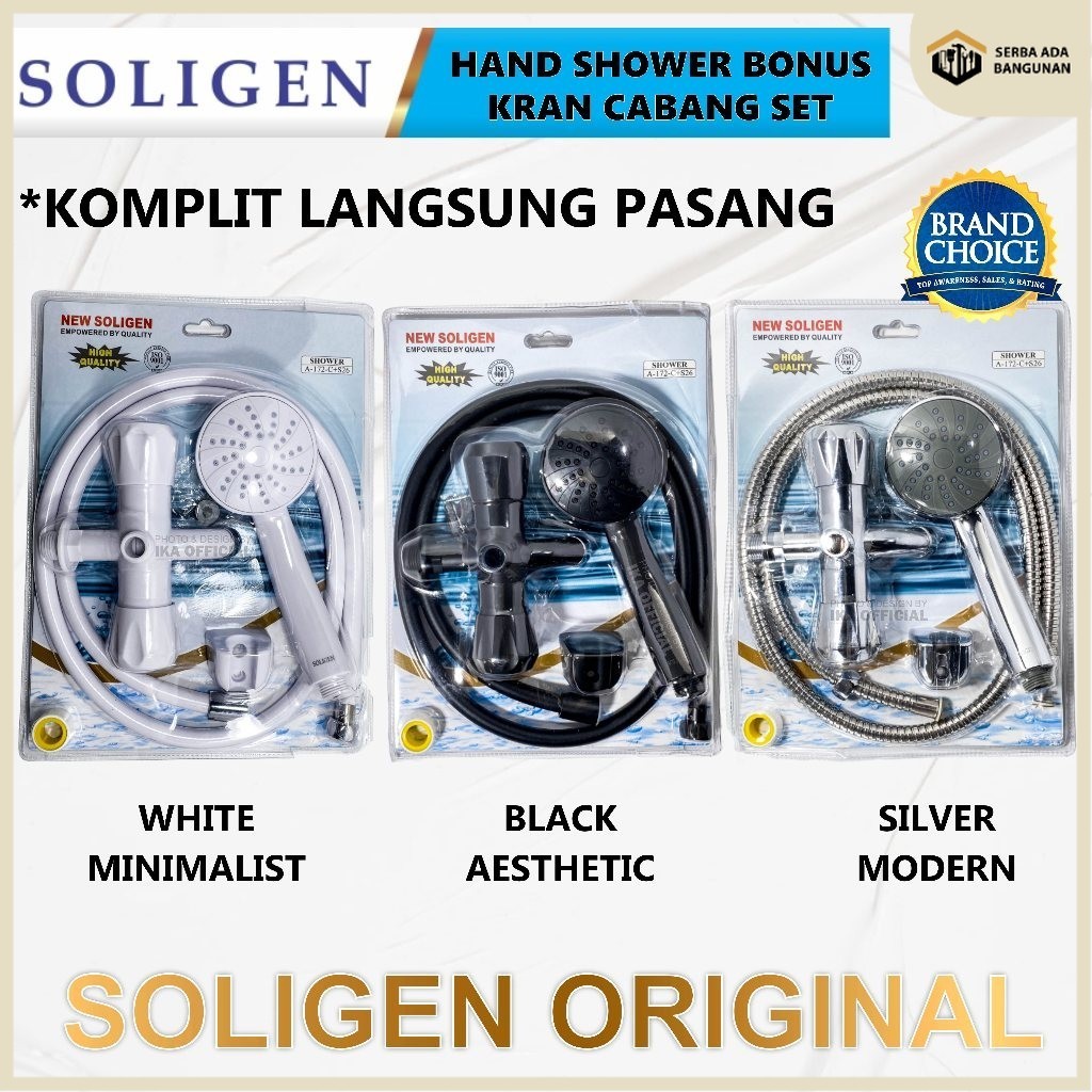 Jual SAB 4 IN 1 Paket Kran Besi Tahan Karat Plus Hand Shower SOLIGEN ...