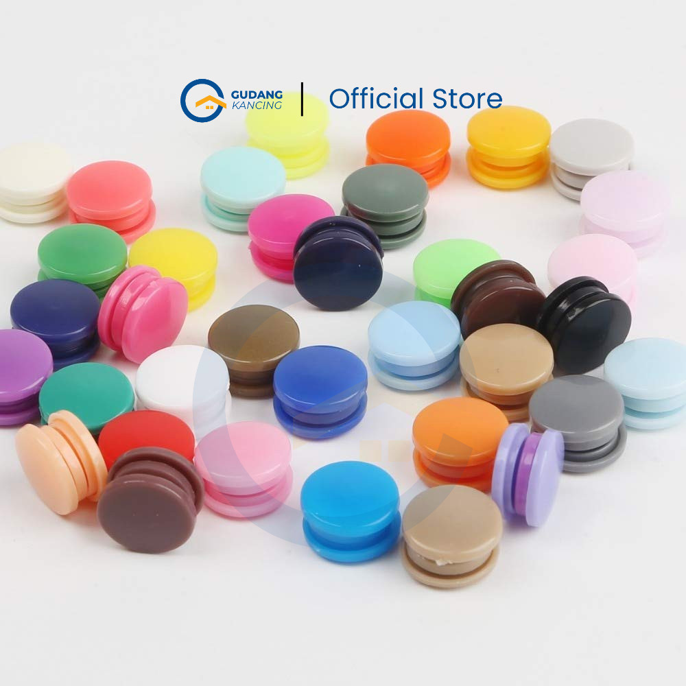 Jual (144 SET) Kancing Cetet Plastik 15 Mm - Kancing Jepret Plastik ...