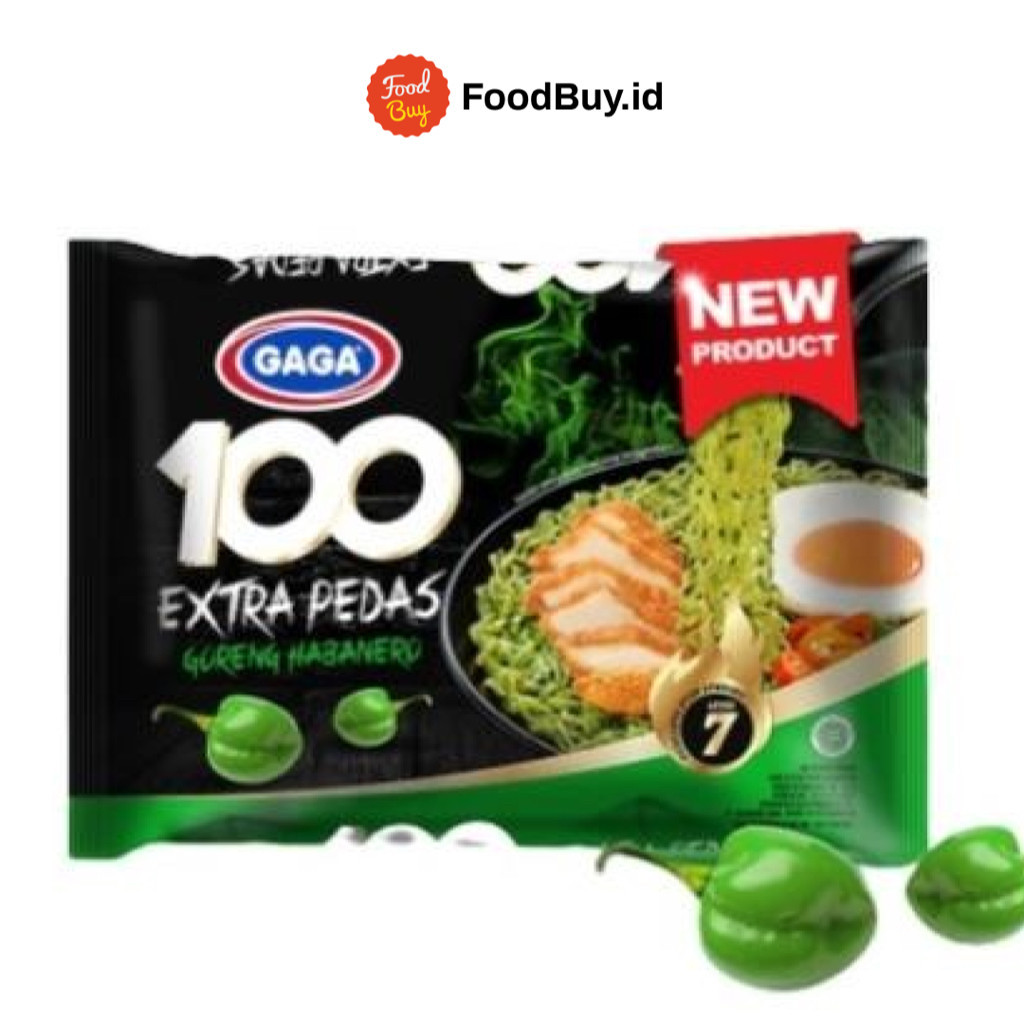 Jual Mie Gaga 100 Extra Pedas Level 7 Goreng Habanero 75 gr | Shopee ...
