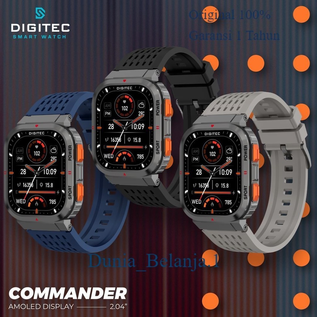 Jual Original 100%!! Digitec Smart Watch COMMANDER Jam Tangan ...