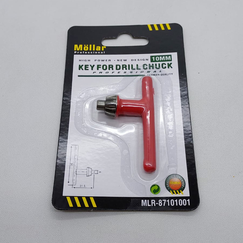 Jual KUNCI BOR KEPALA MESIN BOR TANGAN LISTRIK GAGANG KARET 10 MM ...