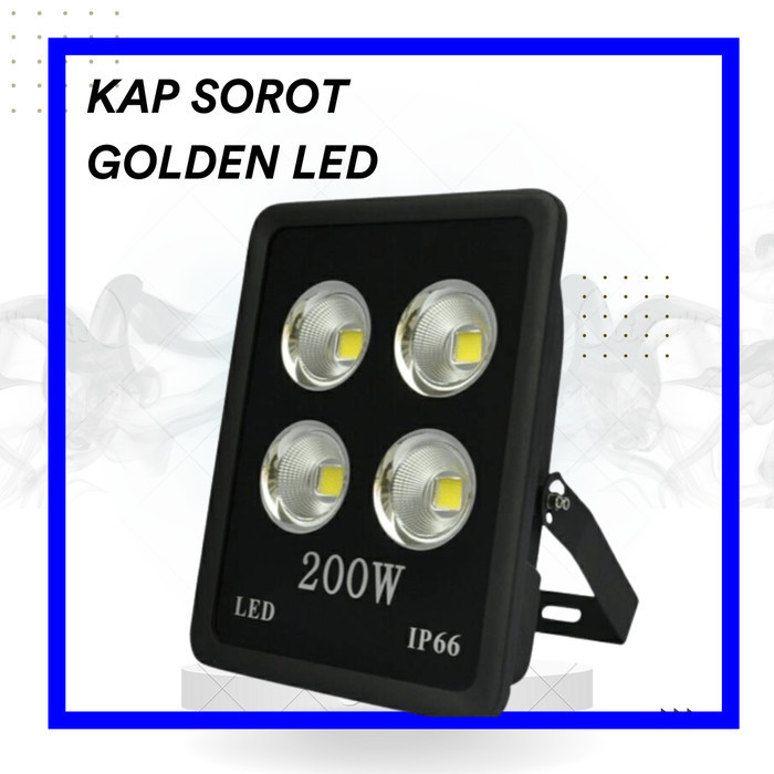 Jual Golden Led Kap Sorot Petak COB 200W 300W 400W 500W | Shopee Indonesia