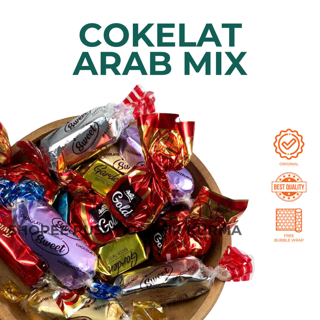 Jual COKLAT ARAB MIX OLEH OLEH HAJI UMROH ORIGINAL COKELAT TURKEY 500gr ...