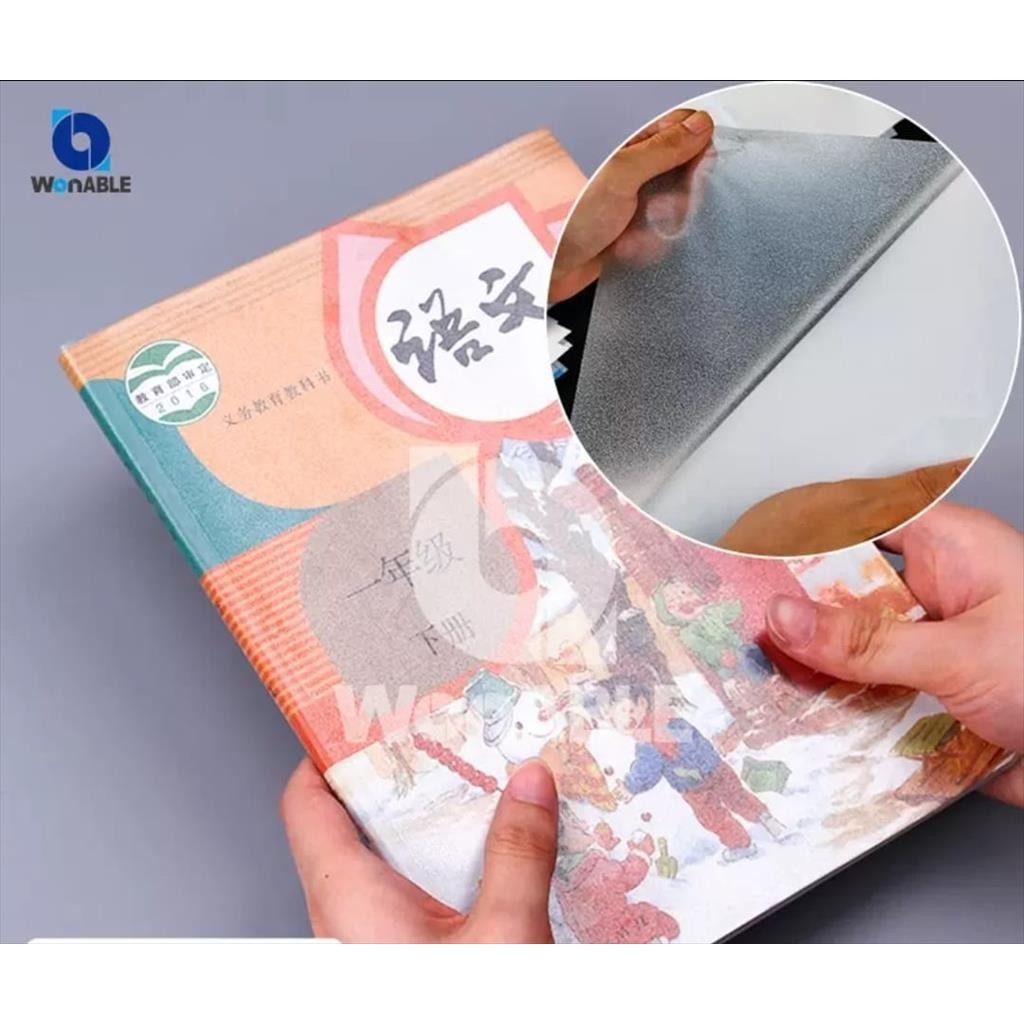 Jual 10 Lembar Sampul Plastik Stiker Buku Self Adhesife Book Cover