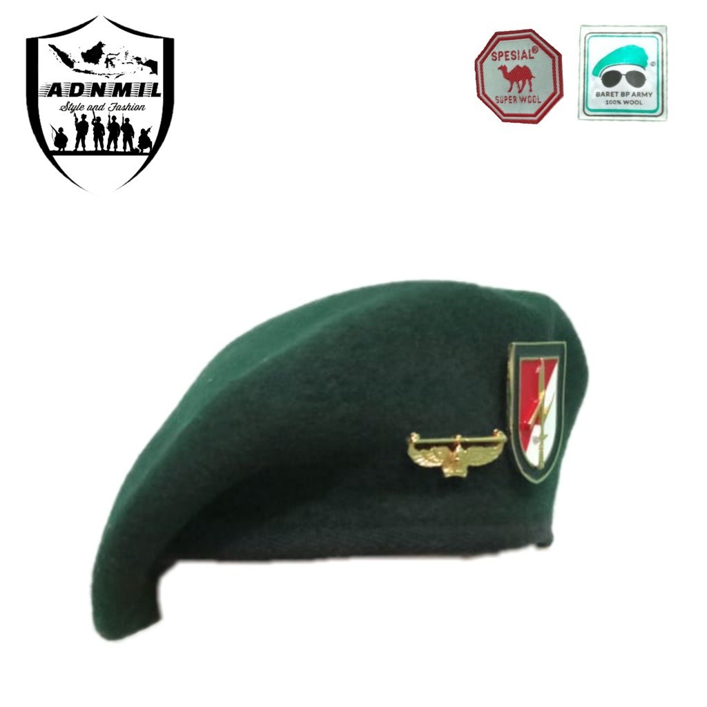Jual baret dan emblem rider tni ad baret camel merah baret kacamata ...