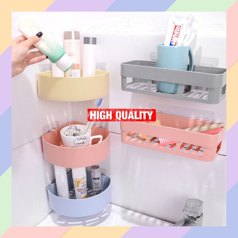 Jual RK19 Rak Sudut Kamar Mandi WC Rak Pojok Toilet Sabun Peralatan ...