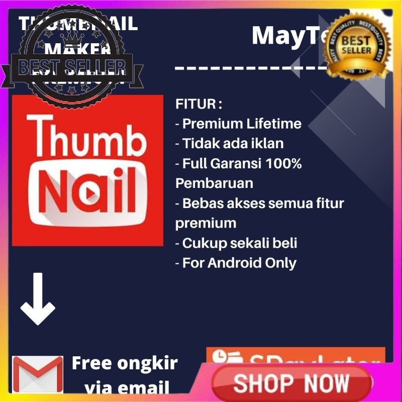 Jual Thumbnail Maker Pro Lifetime Terbuka For Android Aplikasi | Shopee Indonesia