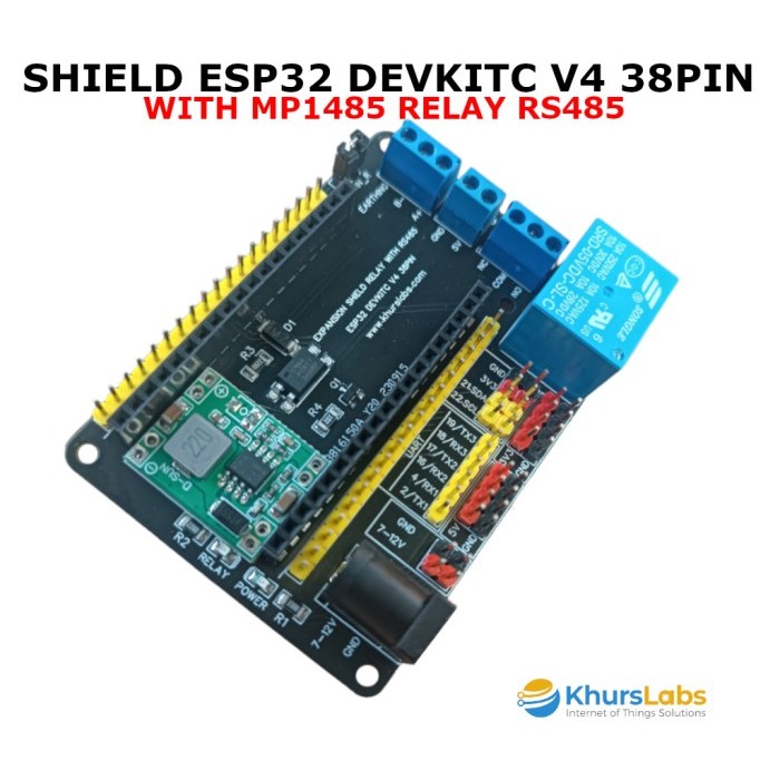 Jual IO Expansion Shield ESP32 DevkitC V4 With RS485 & Relay High Trigger | Shopee Indonesia