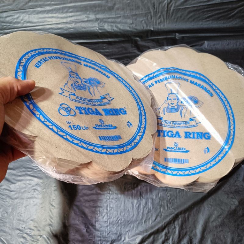 Jual Kertas bulat / Kertas nasi bunga (isi 150 lembar) kertas rotan ...