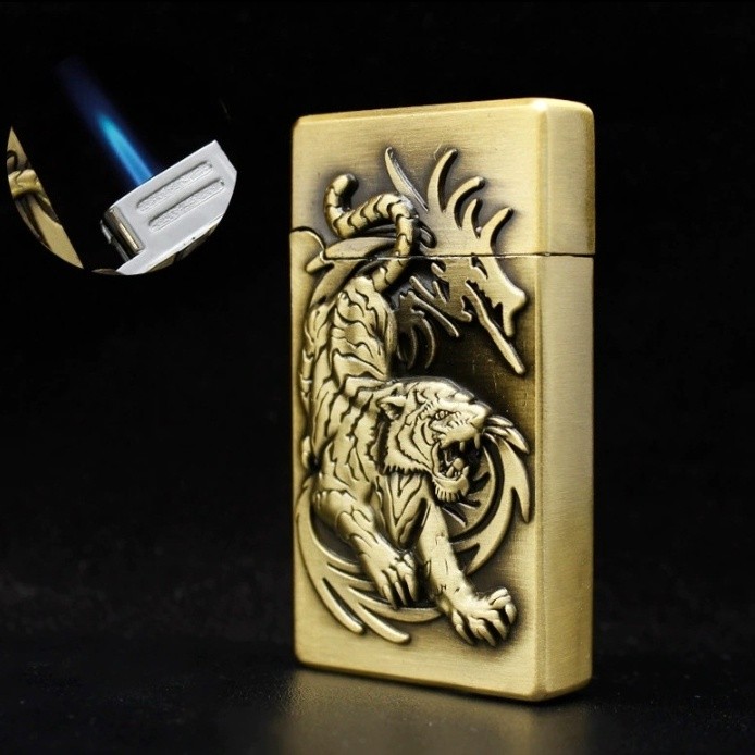 Jual Korek api unik keren - Mancis Korek Api Las Motif Ukir Macan RK ...