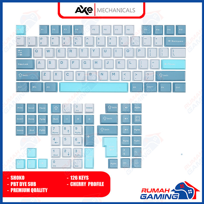 Jual AXE MECHANICALS - Cherry - Shoko - Pbt Keycap - Double Shot ...