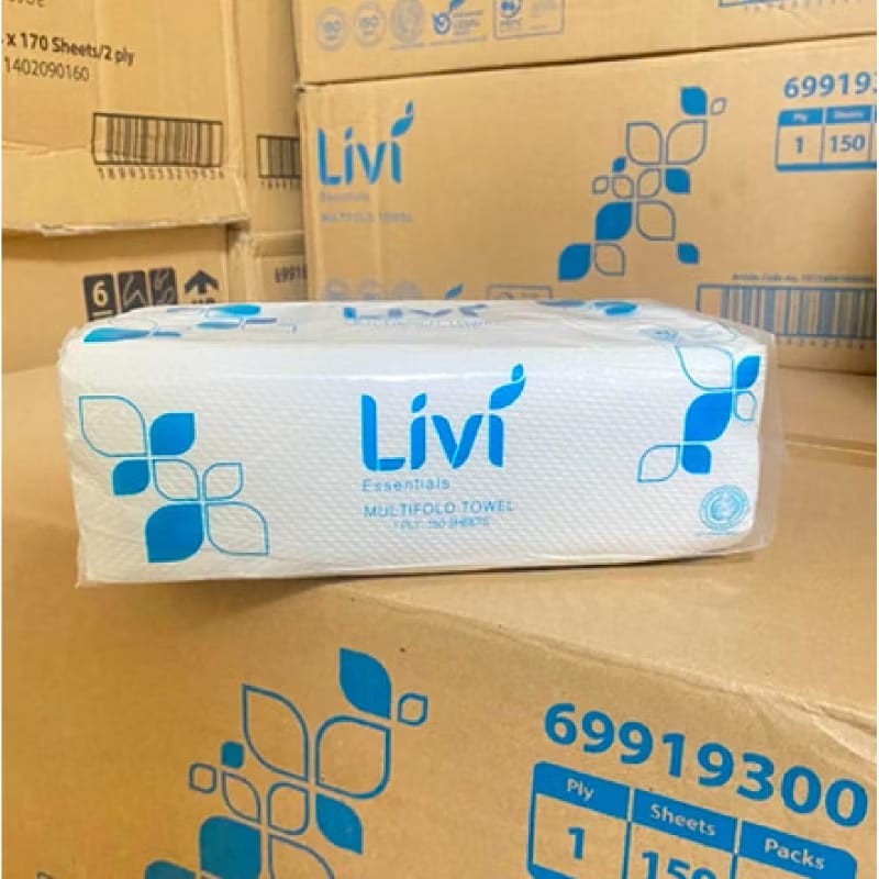 Jual Livi Multifold Essentials 1 Dus (24 Packs) / Evo Multifold Towel ...