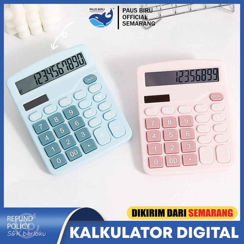 Jual Kalkulator Digital LED 12-Bit Dual Energi Baterai dan Energi Surya Caclulator Check Double ...